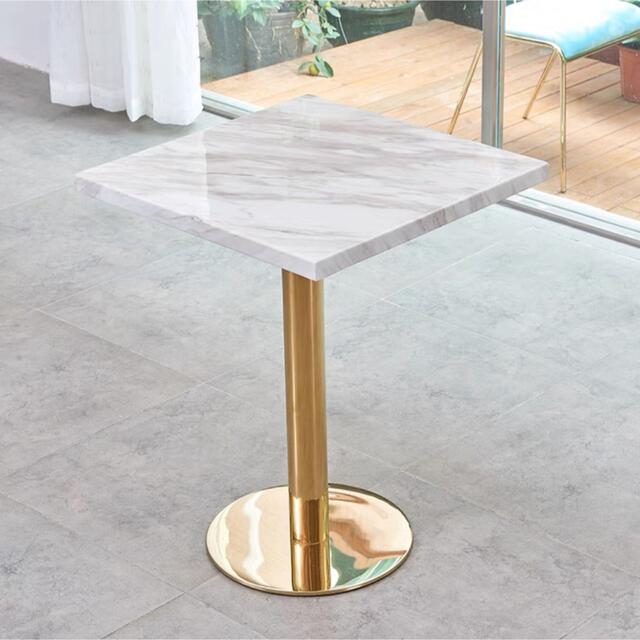 商品説明状態：新品未使用サイズ：幅60 x奥行60x高さ75 (CM)材質：金属丶人造大理石丶ラッカー塗装 丶他お客様のご覧になっているモニター等により多少色が異なる場合がございます。あらかじめご了承ください。複数ご注文の場合やお急ぎの場合...