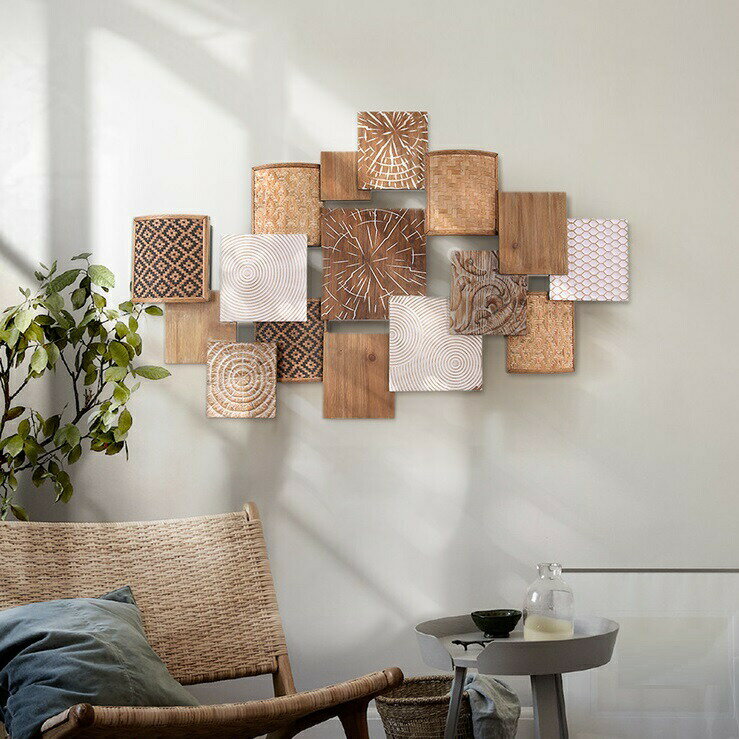 WD68-3壁掛け 北欧調 高級感壁飾り インテリア雑貨 部屋飾り　壁面装飾 工芸品工芸品サイズ（cm） ：幅118 x 高さ73材質：木、他◆お客様のご覧になっているモニター等により多少色が異なる場合がございます。あらかじめご了承ください...