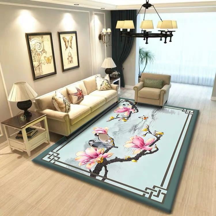 サイズ：160x230（cm) 厚さ：0.7cm 素材 表地：ポリエステル100％ 裏面：不織布(PVC点滑り止め) 備考開封後は新品の為においのする場合がございます。こちらのにおいは、時間の経過により消えていきますのでご安心下さい。もし、...