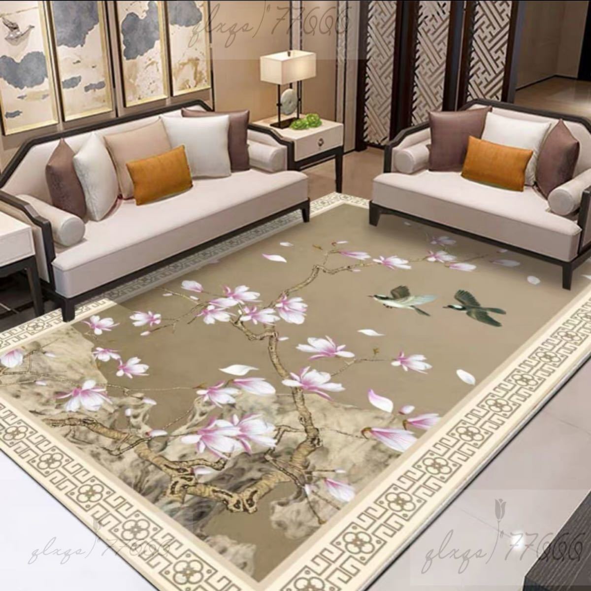 サイズ：160x230（cm)厚さ：0.6cm素材表地：ポリエステル100％裏面：不織布(PVC点滑り止め)サイズオーダー可能です備考 開封後は新品の為においのする場合がございます。こちらのにおいは、時間の経過により消えていきますのでご安心...