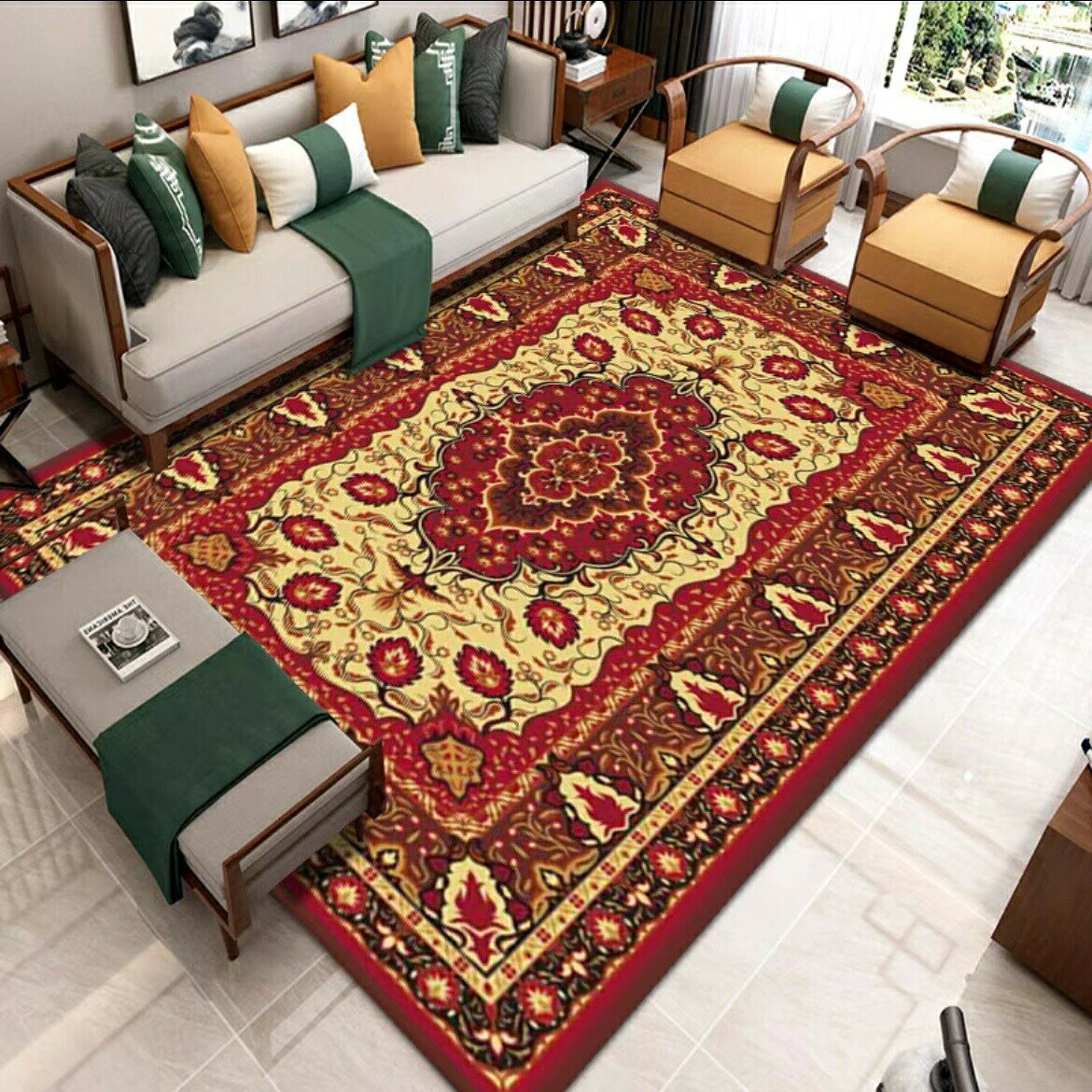 ラグカーペット ラグマット ．160x230cm ホットカーペット対応 玄関マット サイズオーダー可能〜生活をカラフル&オシャレに〜サイズ：160x230（cm)厚さ：0.6cm素材表地：ポリエステル100％裏面：不織布(PVC点滑り止め)...