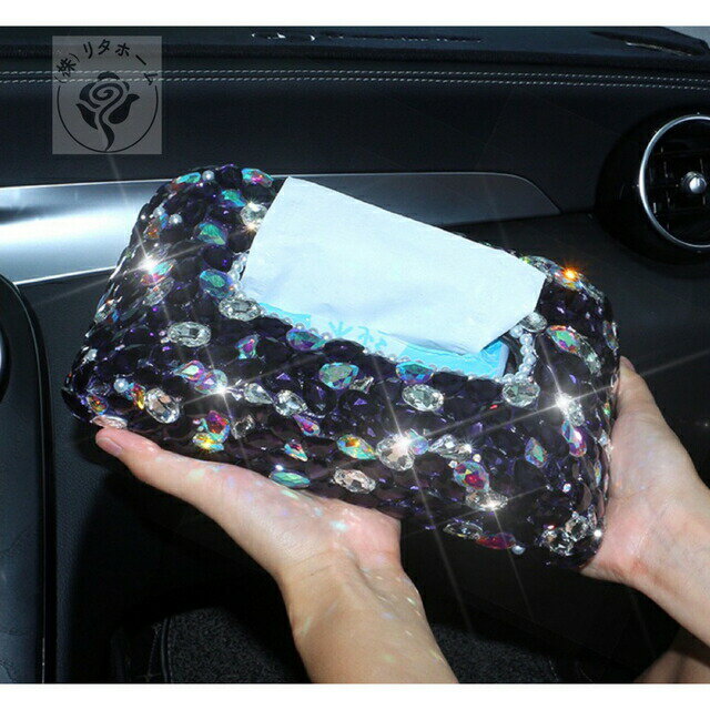 商品説明輝く取出し口とラインストーンはキラキラしている感じです。上品で高級感のある仕上がりになって、インテリア性にも優れた商品です。 商品サイズ：23x12.5x?6cm 材質：、ラインストーン お客様のご覧になっているモニター等により多少...