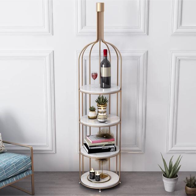 商品説明サイズ：幅35x高さ155cm素材：金属、人造大理石、ラッカー塗装、鉄 お客様のご覧になっているモニター等により多少色が異なる場合がございます。あらかじめご了承ください。 複数ご注文の場合やお急ぎの場合は必ず事前に納期のお質問をお願...