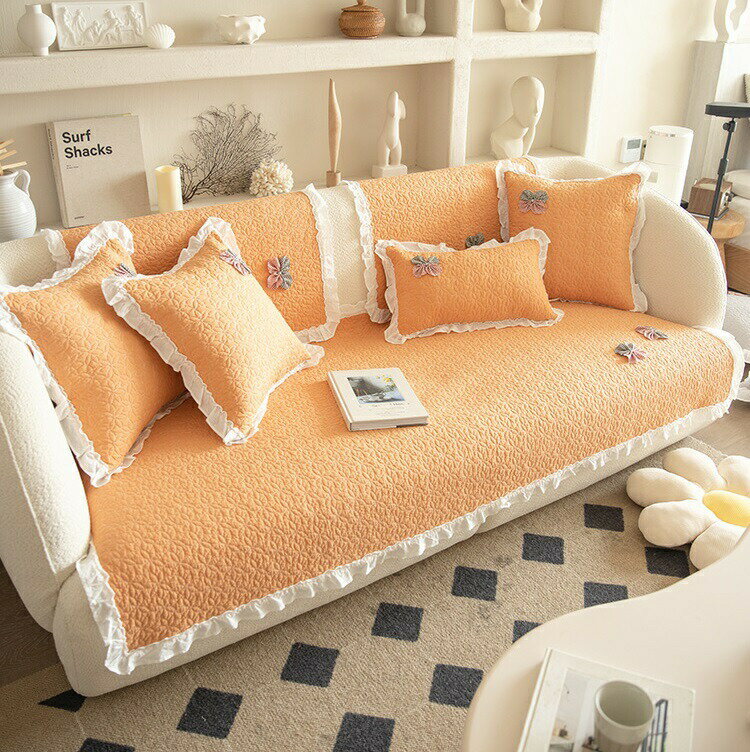 SO132ソファーシート ソファーカバー シーズン通用タイプ サイズオーダー可能 滑りどめ生地 1点セット フェミニンソファーシート :一点 : 70 x 150 （*）材質:ポリエステル、エステル底は滑りどめ付き別のサイズあり70x70、...