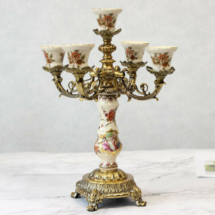 CS23キャンドルスタンド ．キャンドルホルダー ．キャンドル立て ろうそく立て ろうそくスタンド 蝋燭アンティーク インテリアキャンドルホルダーA/CS23 幅:29 x高さ:38 （*） 材質：陶器、金属*ロウソク付きません* お客様の...