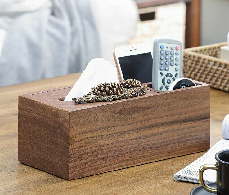 高級感 ．ティッシュケース 小物入れ　収納付きティッシュケース 商品サイズ：28 x 13 x 10 (cm)材質：木、樹脂、他 お客様のご覧になっているモニター等により多少色が異なる場合がございます。あらかじめご了承ください。複数ご注文の...