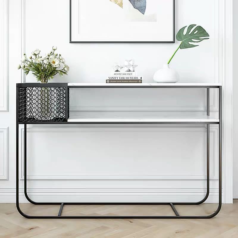 【商品仕様】本体寸法：幅100 × 奥行30 x 高さ80 cm商品状態：新品カラー：写真通り材質：金属、ラッカー塗装 、人造大理石、他☆☆★★★★★★★★★★★★★☆☆◆お客様のご覧になっているモニター等により多少色が異なる場合がございま...