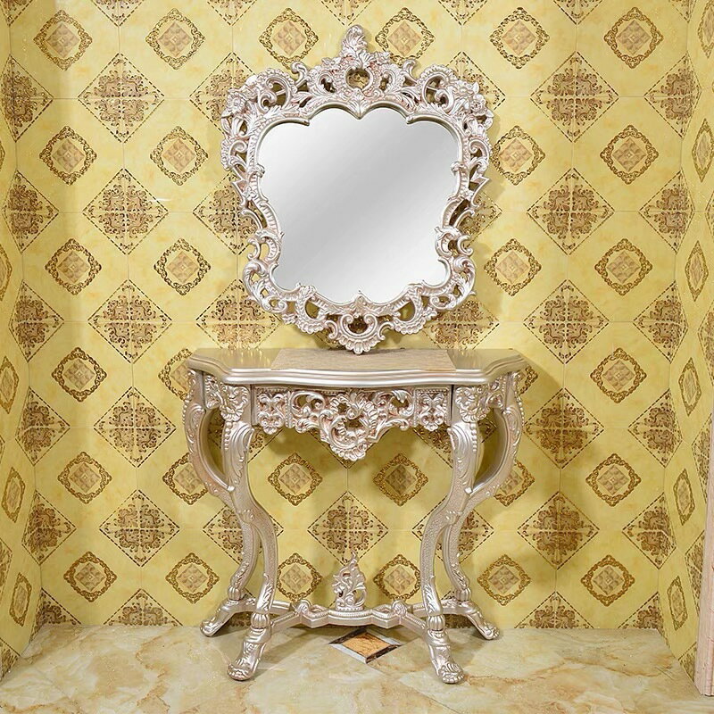 高級サイドテーブル コンソールテーブル ．玄関テーブル 花台 電話台 アンティーク調デザイン 幅93cmコンソールテーブル【商品仕様】本体寸法：幅93 × 奥行37 × 高さ82cm商品状態：新品カラー：写真通り材質：天然木、中質繊維板、ラ...