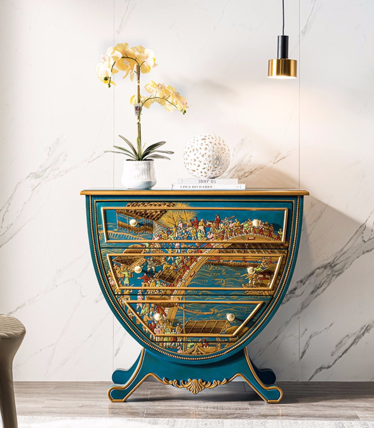 高級サイドテーブル コンソールテーブル洋タンス コンソールチェスト 玄関テーブルお洒落なインテリアでライフを飾りませんか？2商品情報商品説明状態：新品未使用 サイズ：幅90 x 奥行40 x 高さ85cm 素材：天然木、中質繊維板、ラッカー...