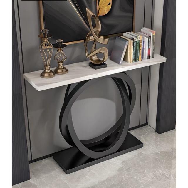 商品説明【商品仕様】状態 ：未使用本体寸法：幅100 x 奥行30×高さ85cm商品状態：新品カラー：写真通り材質：金屬、大理石、ラッカー塗装 、他お客様のご覧になっているモニター等により多少色が異なる場合がございます。あらかじめご了承くだ...