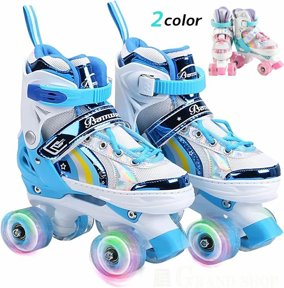 XS/S/M【色】ルー/【タイプ】【ソール素材】ゴム【留め具タイプ】ル【材質】【初心者向け設計】子供用のには、を始めると的に点灯する8つの照明が付いています。は、お子様の成長に合わせて4つの調整可能なで利用できます。を調整するための簡単で便...