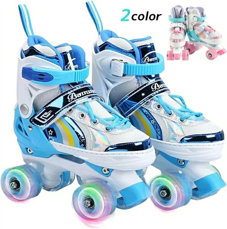 【サイズ】XS/S/M【色】ブルー/ピンク【ホイールタイプ】インラインスケートホイール【ソール素材】ゴム【留め具タイプ】バックル【材質】フェイクレザー【初心者向け設計】子供用のローラースケートには、スケートを始めると自動的に点灯する8つの照...