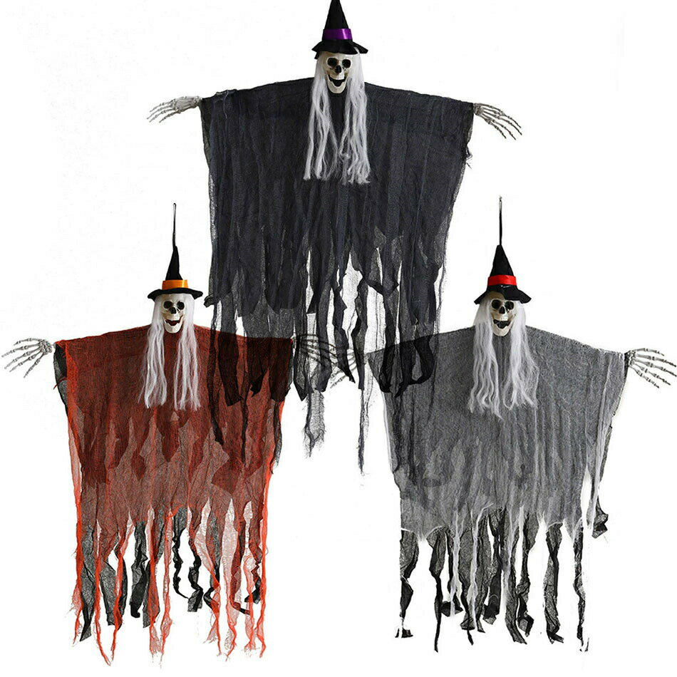 このハロウィン飾りセットは、パーティーやイベントを一層盛り上げるための完璧なアイテムです。ゴーストの吊り飾りは、リアルな髑髏とガーゼ素材で作られており、恐怖感を演出します。3色のバリエーションがあり、どの空間にも適応します。簡単に吊り下げら...