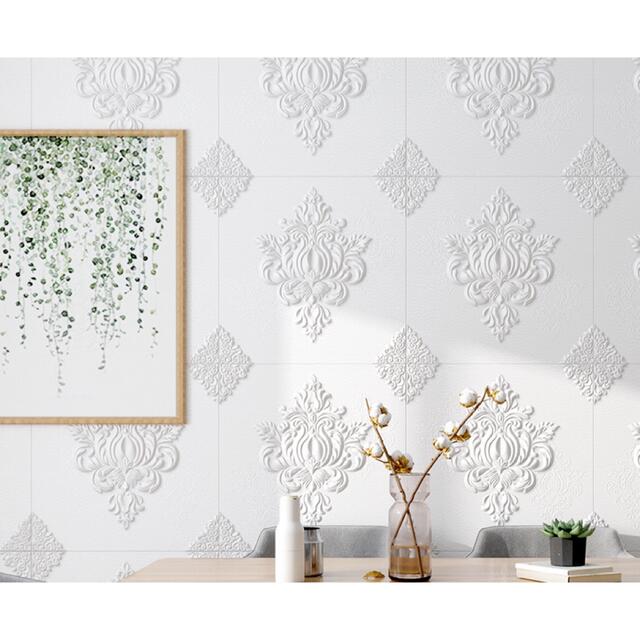 商品説明◆厚さ：0.6cm◆状態：新品◆材質：XPEエコ?フォーム◆50枚?70cm×70cm◆裏面に粘着性があり、はがすと、壁に貼ることができる3D壁紙◆防水?汚い防止?カビ防止◆貼り付け方は簡単。各場所に適用！◆手作業での採寸の為、若干...