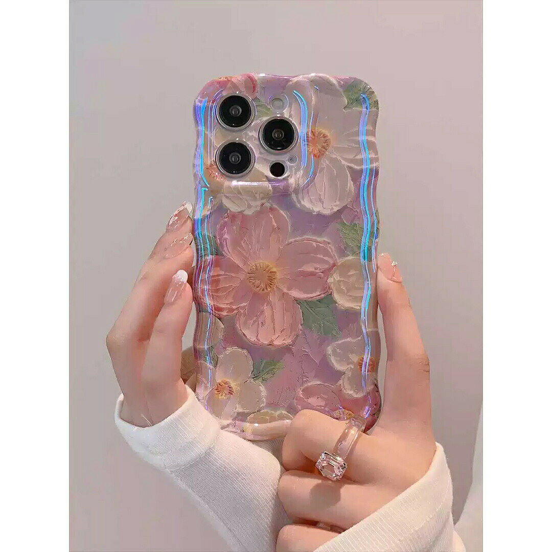 商品説明立体的なフラワーデザインが魅力のおしゃれiPhoneケース！柔らかなカラーと繊細な3Dフラワーが美しく、女性らしい華やかさを演出するスマホケースです。透明感のある素材に、トレンドのウェーブエッジ加工を施し、可愛さと高級感を兼ね備えた...