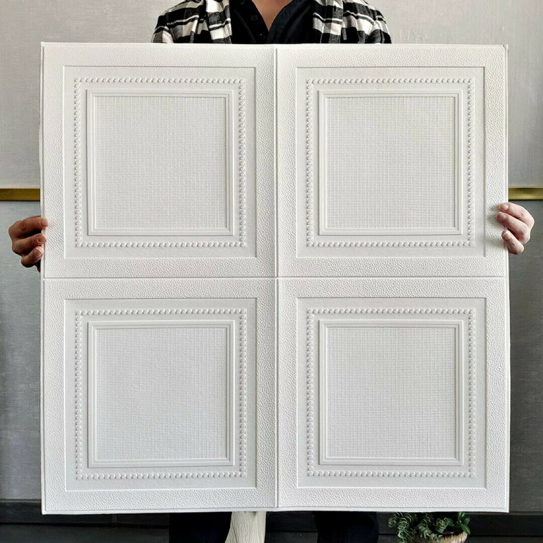 商品説明◆厚さ：0.5cm◆状態：新品◆材質：XPEエコ フォーム◆30枚 70cm×70cm◆裏面に粘着性があり、はがすと、壁に貼ることができる3D壁紙◆防水 汚い防止 カビ防止◆貼り付け方は簡単。各場所に適用！◆手作業での採寸の為、若干...