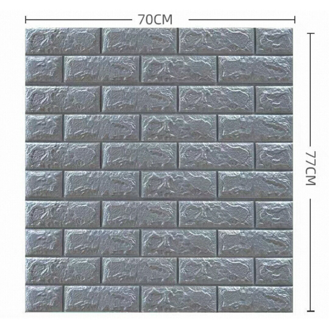 商品説明◆状態：新品◆材質：XPEエコ フォーム◆40枚 70x77（cm)◆裏面に粘着性があり、はがすと、壁に貼ることができる3D壁紙◆防水 汚い防止 カビ防止◆貼り付け方は簡単。各場所に適用！◆手作業での採寸の為、若干誤差がある場合があ...