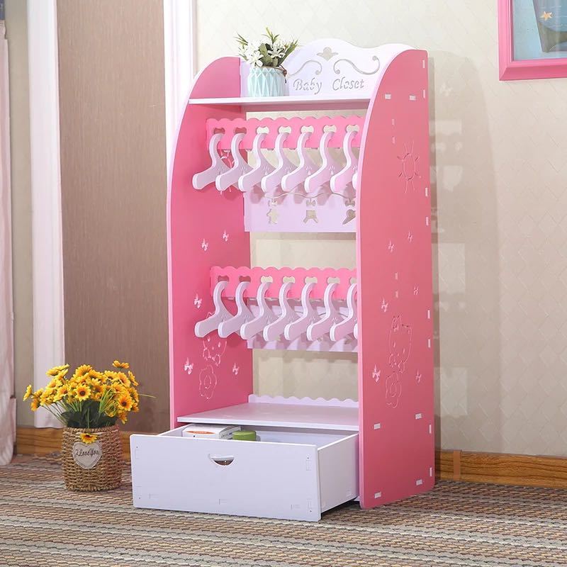 【商品仕様】商品外寸：写真に掲載このページは一枚目の写真の値段になります、押入れ付き、ハンガー16個付き。色：ピンク、グリーン、ホワイトの中を一つを選んでください。※サイズの誤差は多少発生します。ご了承下さい。この商品は、入金後発送まで14...