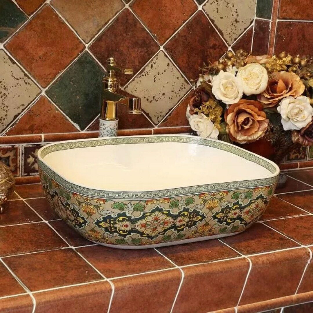 商品説明サイズ（cm）：幅：50奥行き：40高さ：14素材：陶磁器取付について：取付工事はお近くの工務店様にご相談してください☆☆★★★★★★★★★★★★★☆☆◆お客様のご覧になっているモニター環境により、実際の色味と多少異なる場合がござい...