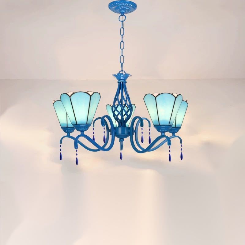 サイズ：幅約50 x 高さ42（cm)ワット数 ： 電球40W×5個（E26）素材：ガラス、樹脂、合金、鉄※サイズの誤差は多少発生します。ご了承下さい。◆取付工事は電気工事士にご相談してください。◆お客様のご覧になっているモニター等により多...