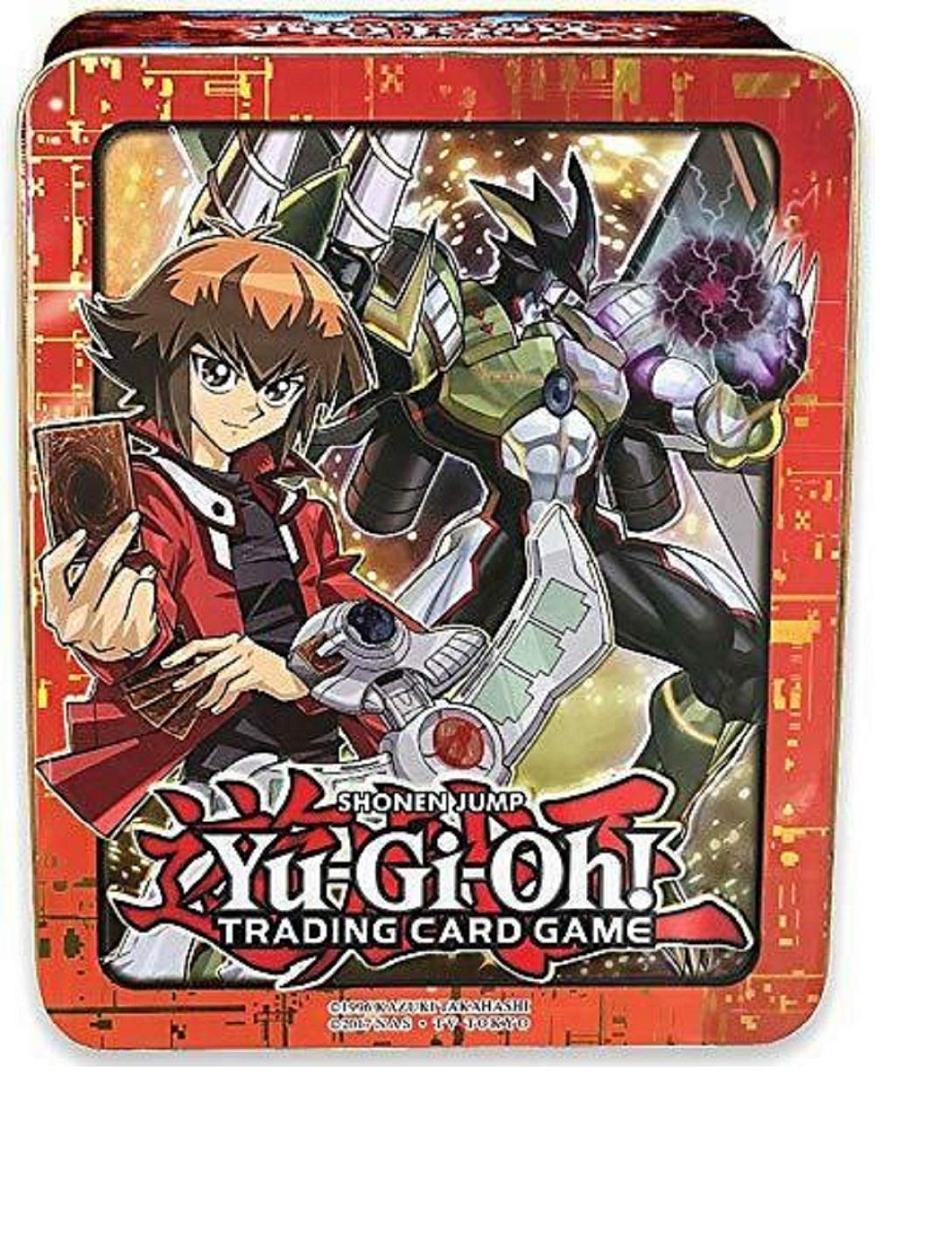 • 2018メガ缶 - 遊城 十代。 • カード16枚メガパック×3セット。 (各メガパックには「マキシマム・クライシス」、「コード・オブ・ザ・デュエリスト」、「サーキット・ブレイク」、「エクストリーム・フォース」のカードが入っています)。...
