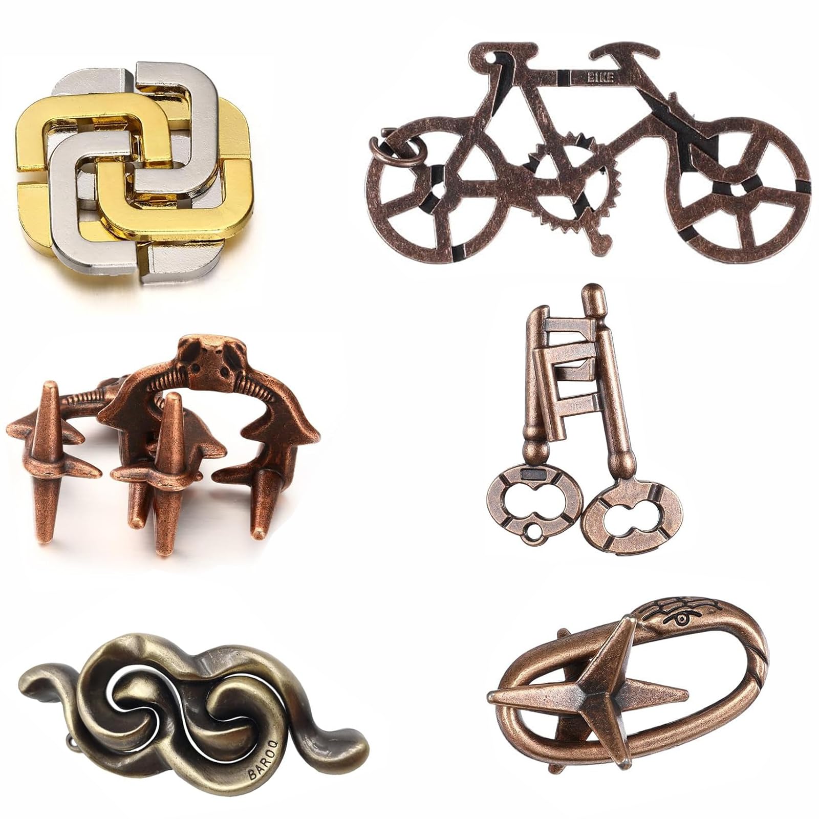 • 【6つのメタルジグソーパズル】知恵の輪 セット 難易度の異なる6つの大人向けパズルは、知恵の輪 難易度マックス 脳を鍛え、集中力と注意力を鍛えるために丁寧に設計されています。 • 【安全で安心】これらのメタルパズルは、安全で信頼性の高い...