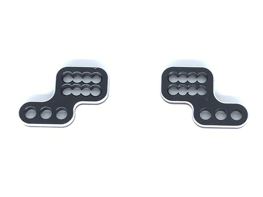 • ダンパー取り付け部の延長やステアリングクランクなど穴位置変更に便利な延長ステーです。