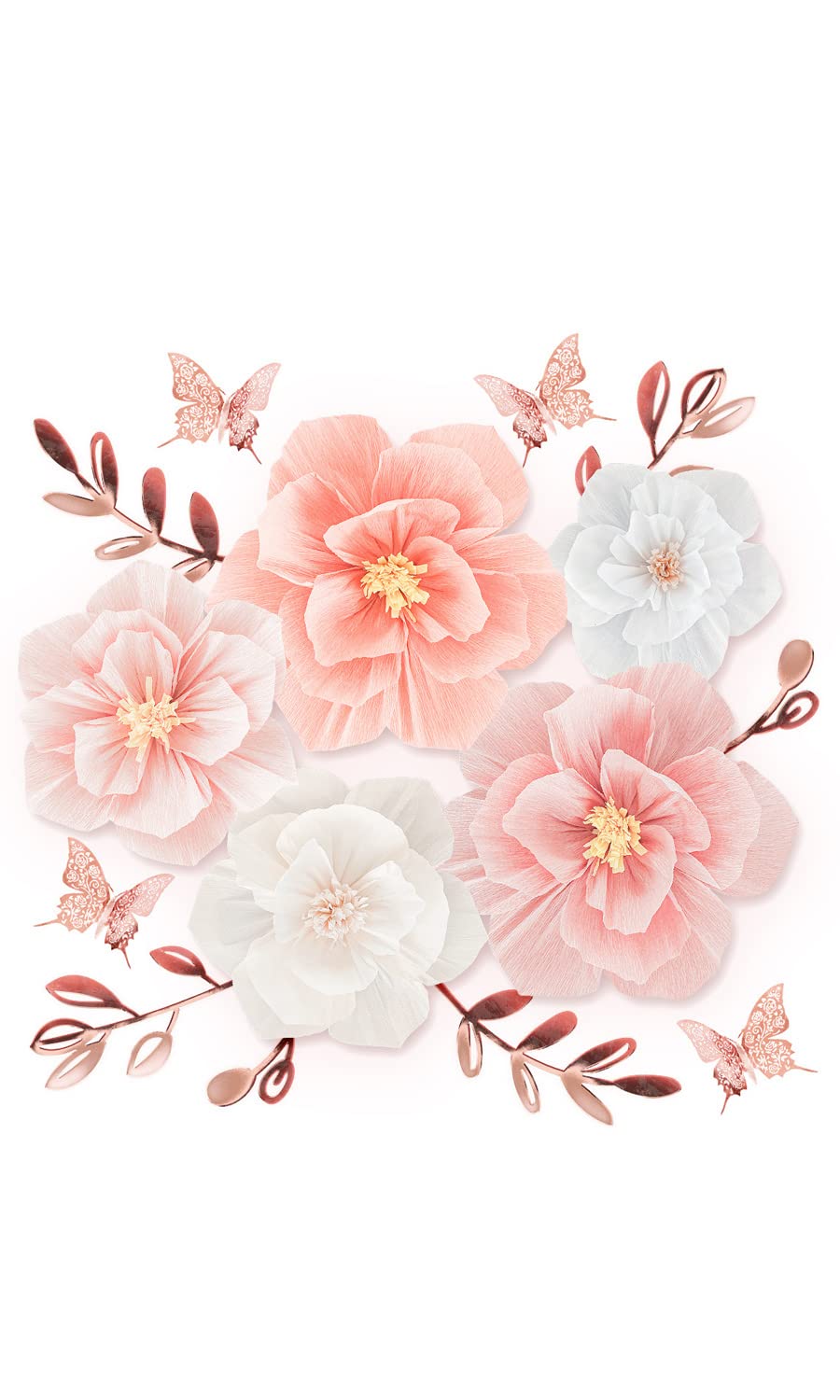 • 🌸お部屋の装飾として人気の3Dウォールフラワーデコレーション！ • 🦋お部屋のインテリアとしてもご使用いただけるエレガントで大人の雰囲気。 • 🌸 バースデーパーティーや結婚式。ハーフバー...