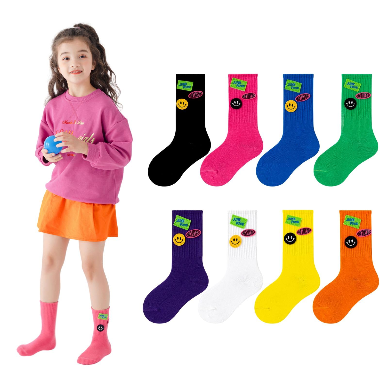 • 【サイズ情報】: 【17-20cm】 6～8歳対応 /【20-23cm】 9～12歳対応。 • 【シンプルなデザイン】リブ編みなので、伸縮性があり、履き心地がいいです。カラーコーデで、くしゅくしゅさせて履くのも可愛い、スニーカー、ブーツ...