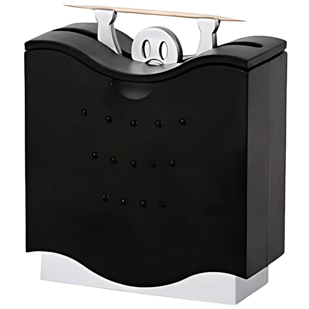 • ✅【片手で簡単！衛生的に1本ずつ取り出せる】ワンタッチで 1本ずつ取り出せる便利な設計。指を直接触れずに使えるので、清潔で衛生的。食卓やキッチンでの使用はもちろん、来客時や飲食店でも活躍します。 • ✅【可愛いデザイン×シックなブラック...