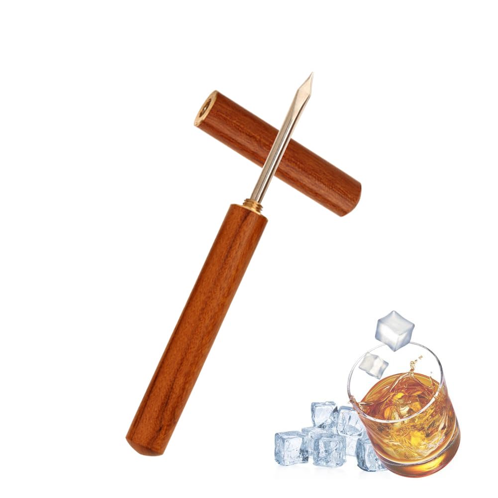 • 🐬✨🍃【サイズ 】：1.4cm×16.5cm。 • 🐬✨🍃【材料 】：プレミアム品質の木材とプロの食品グレードの304ステンレス鋼で作られ、錆がなく、簡単に氷のブロックを粉...