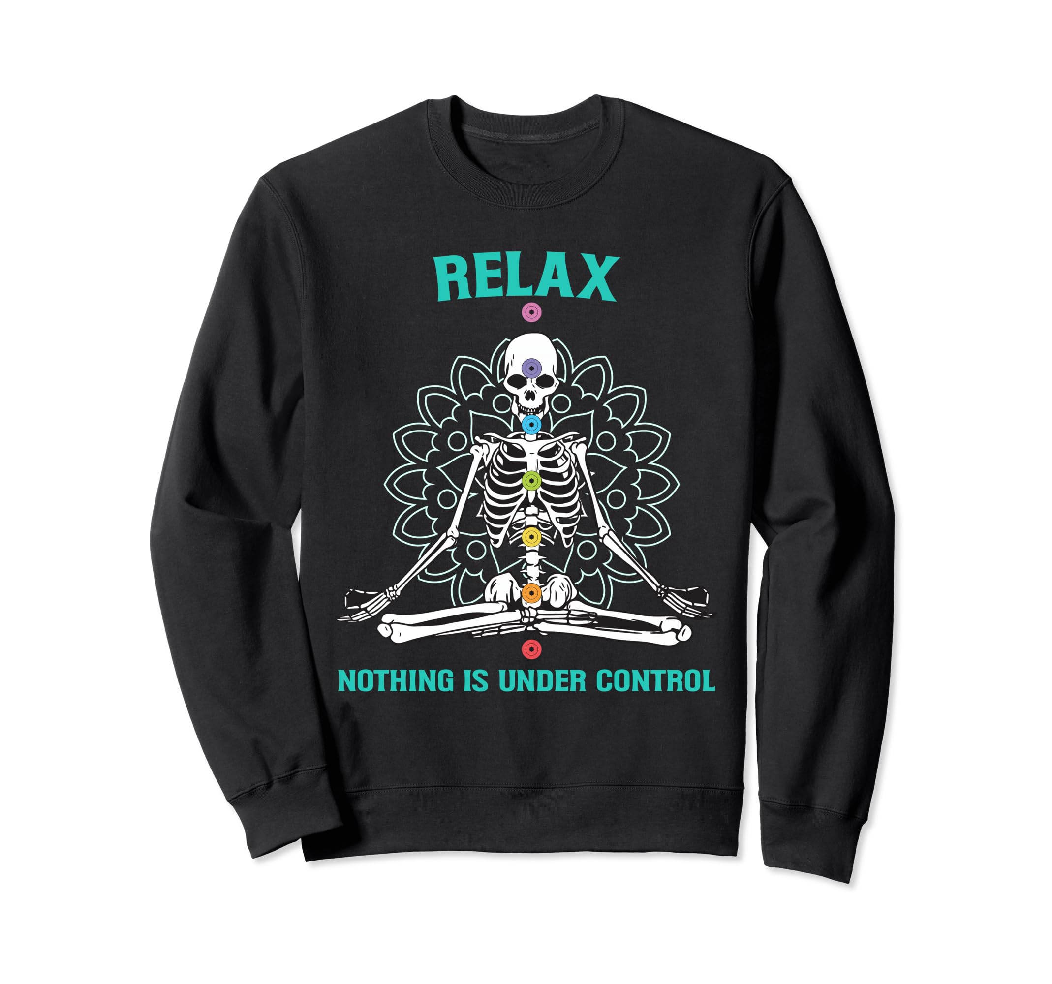• 瞑想でこのスケルトンで禅を保ちましょう。 Relax Nothing is Under Controlのマインドフルスケルトン。ヨガ瞑想ポーズ。マンダラはチャクラを揃えて内なる平和を練習します。 頭蓋骨と瞑想に夢中に。 • Yogi S...