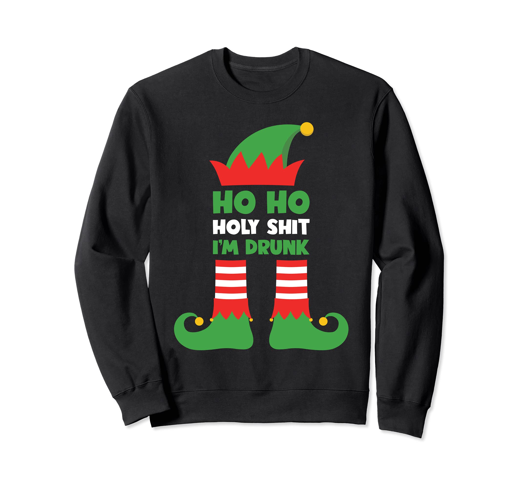 • 面白い不適切なクリスマスデザイン'Ho Ho Holy Shit I'm Drunk'。 大人のジョークが好きな女性や男性へのクリスマスプレゼントに最適です。 「Laugh At This Years」アグリーセーター競技をゲット。また...