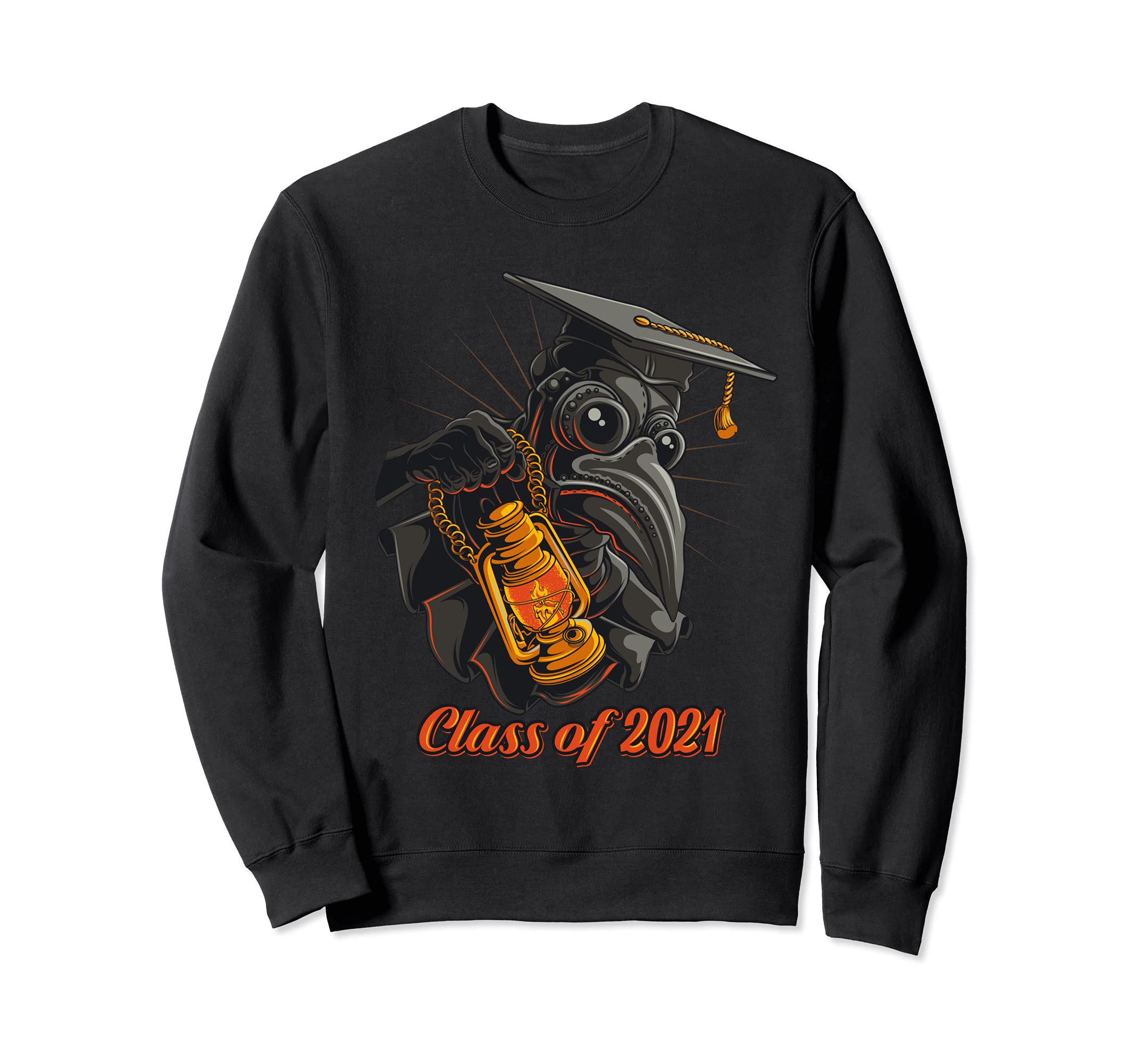 • Seniors Class of 2021 ペスト 医師マスク 検疫 社会的飛距離デザイン ガスマスクと卒業キャップ付き • 2021年新学期 ハロウィン 初日 高校卒業ギフト