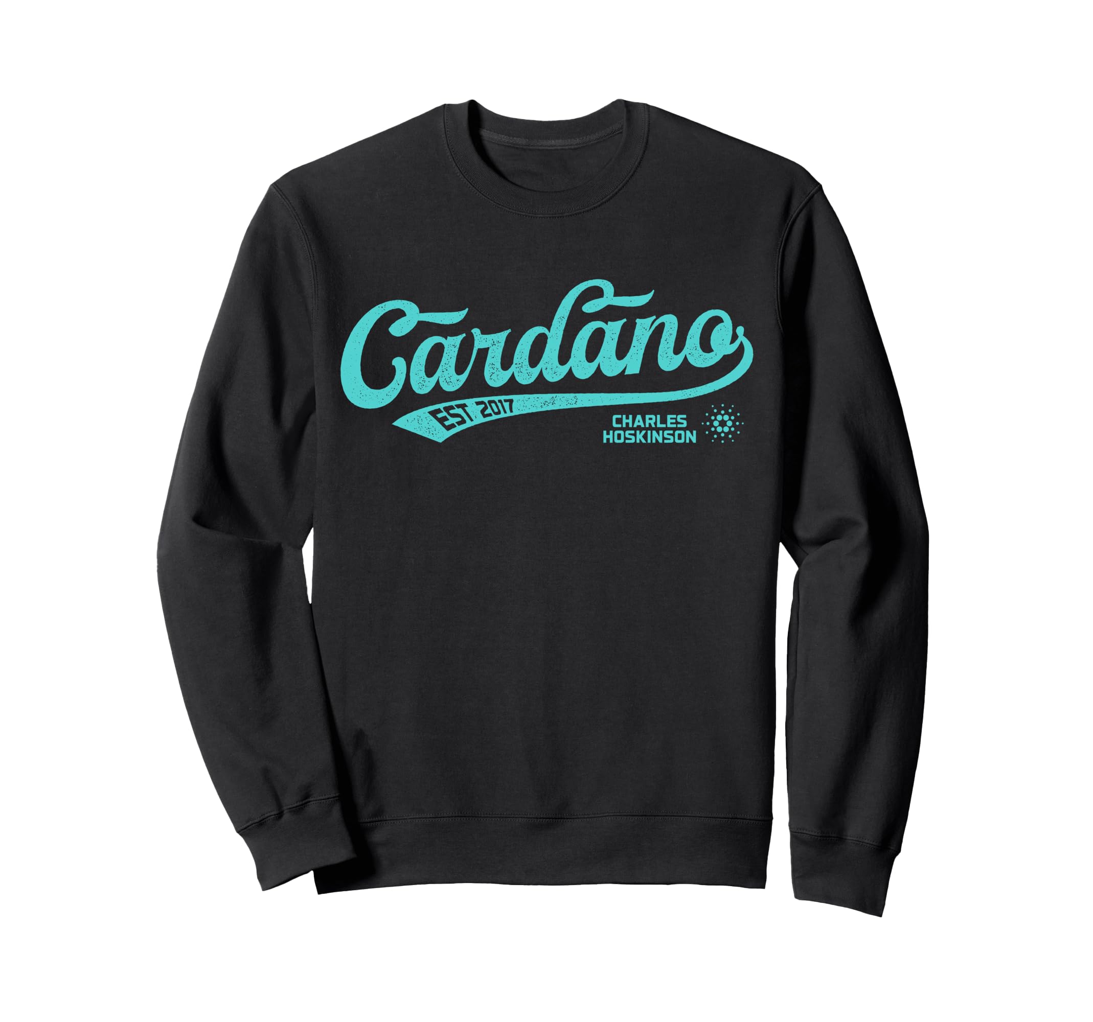 • Cardano ADA Cryptocurrency Crypto Currency Blockchain Logo. Distressed vintage design for ADA crypto currency traders,...