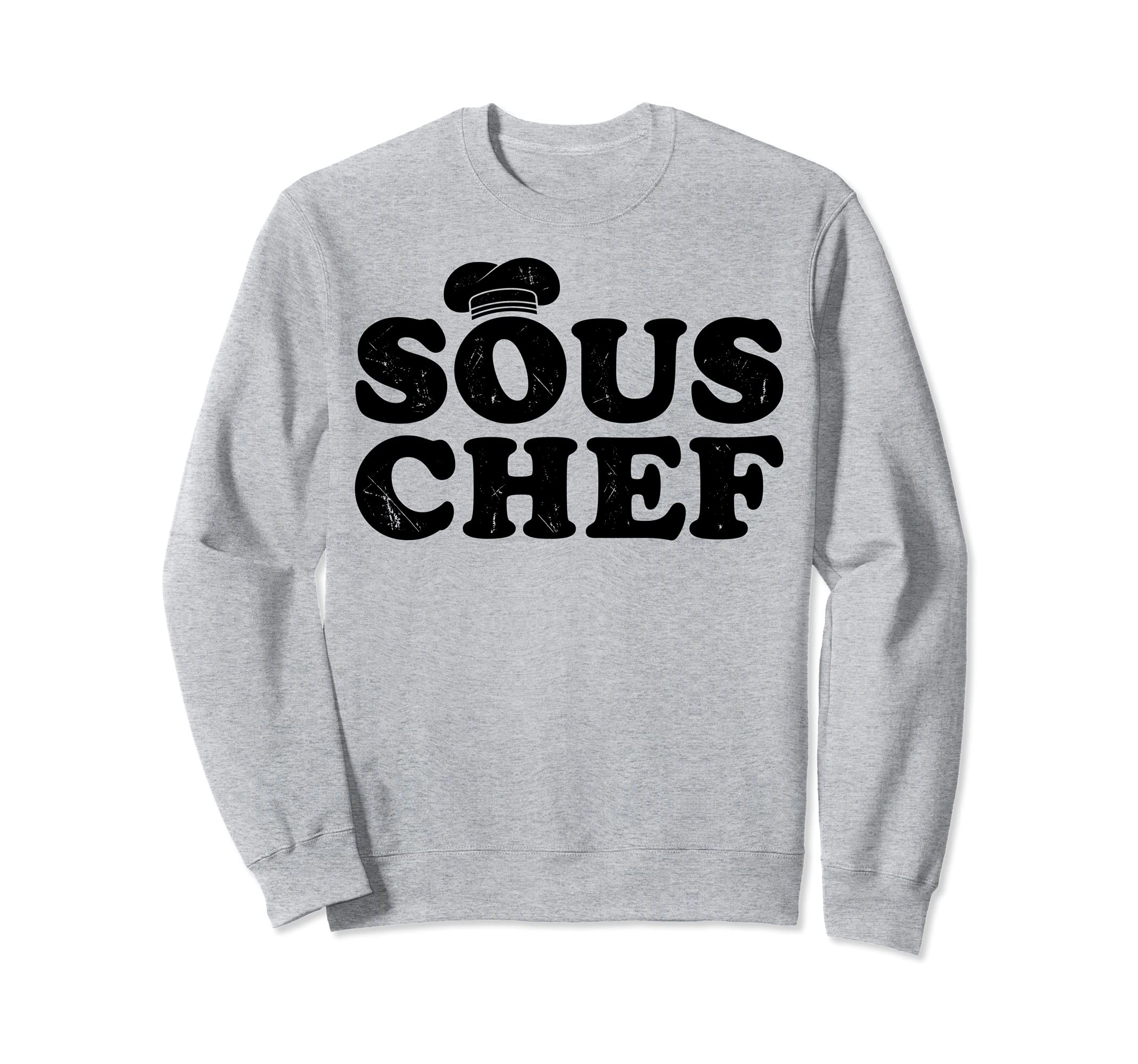• Sous Chef Hat Funny Cook Cooking Assistant Clothing Gifts. Distressed vintage cooking clothes showing some kitchen too...