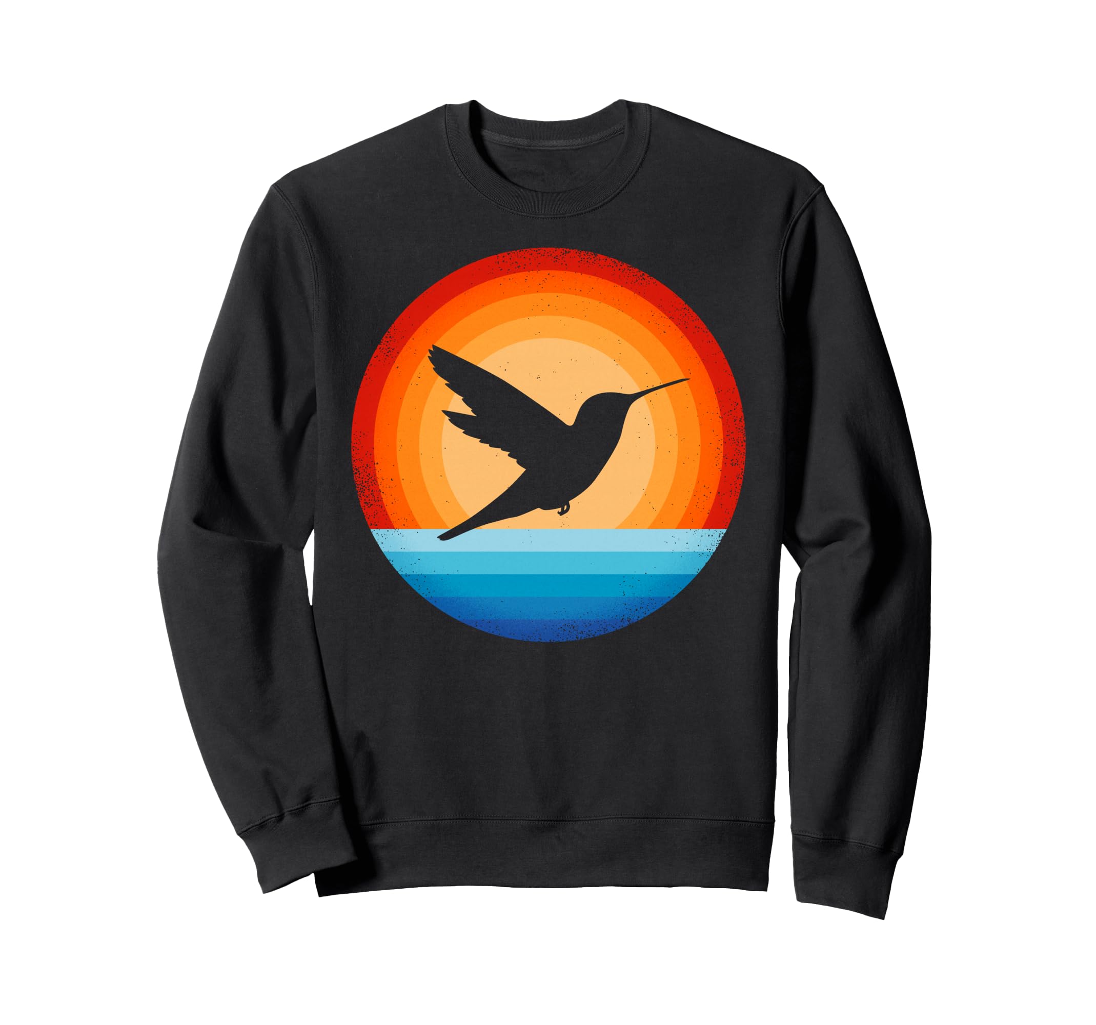 • ハミングバード レトロヴィンテージ 60年代 70年代 サンセット バードデザイン ハチドリのシルエットが特徴のクールなグラフィックスタイルは、ハチドリ好き、鳥好き、またはハチドリや鳥が大好きな動物愛好家に最適です。 • 男性、女性、男...