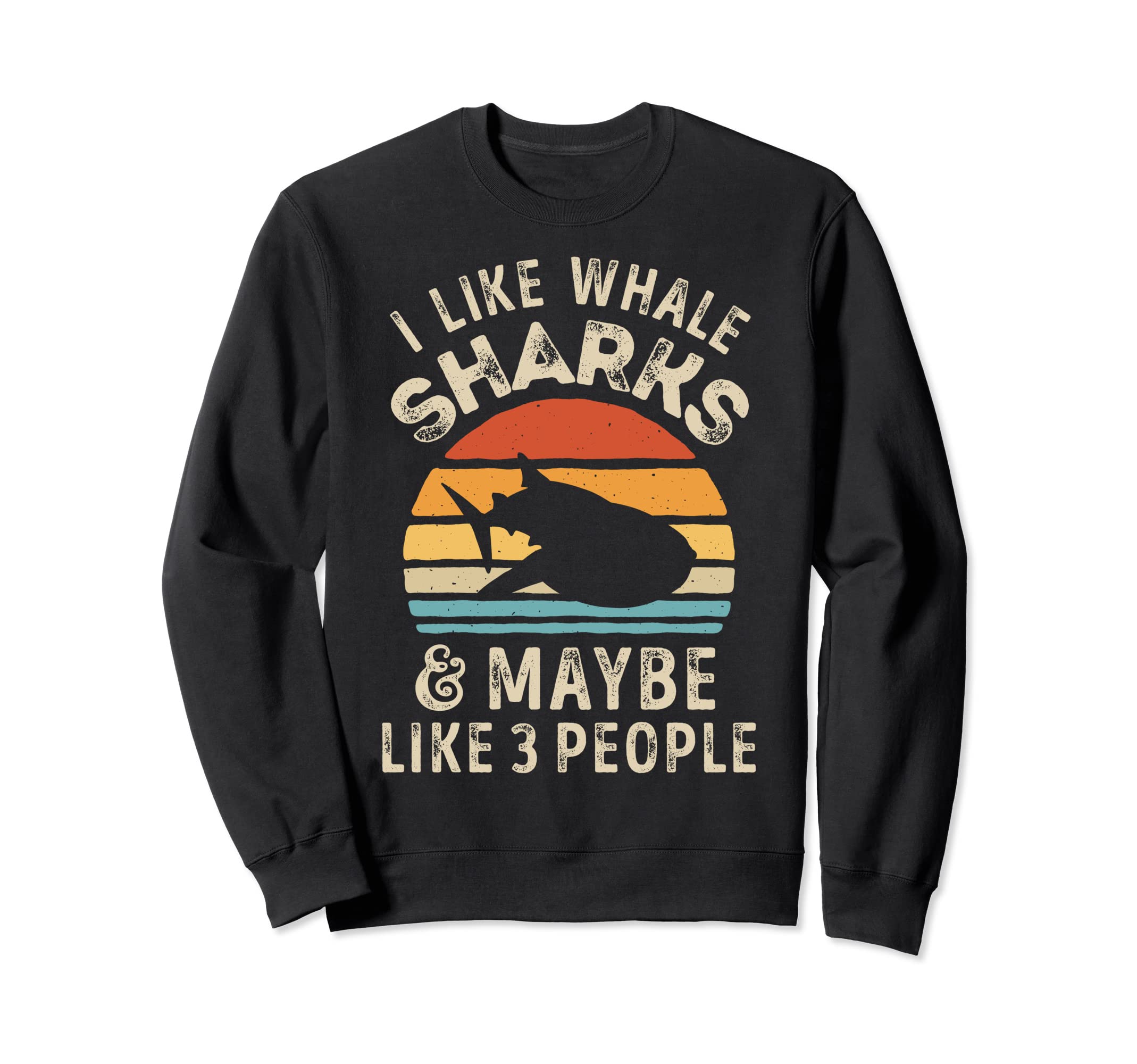 • I Like Whale SharksとMaybe 3 Peopleおかしなシャークシルエット衣類ギフト。 レトロヴィンテージ60年代70年代スタイルの衣類。スキューバダイバー、フリーダイバー、海オタク、サーファー、環境保護者、モンスタ...
