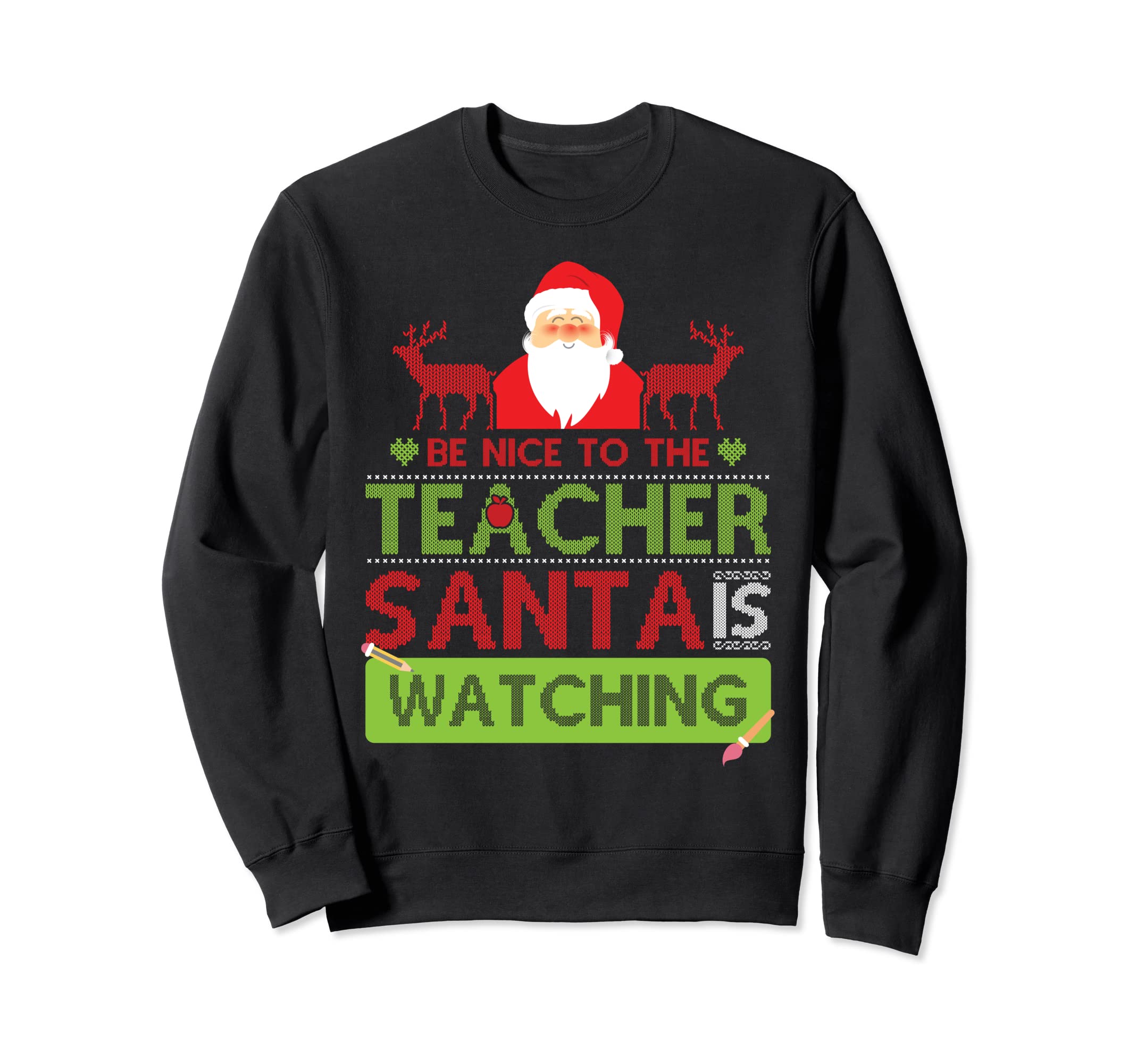 • この面白いアグリークリスマスセーターパーティーのデザインには、サンタが監視している先生に「Be nice to the teach」と書かれています。 ホリデーシーズンやクリスマスパーティーが好きな方にぴったりです。 • この面白いアグ...