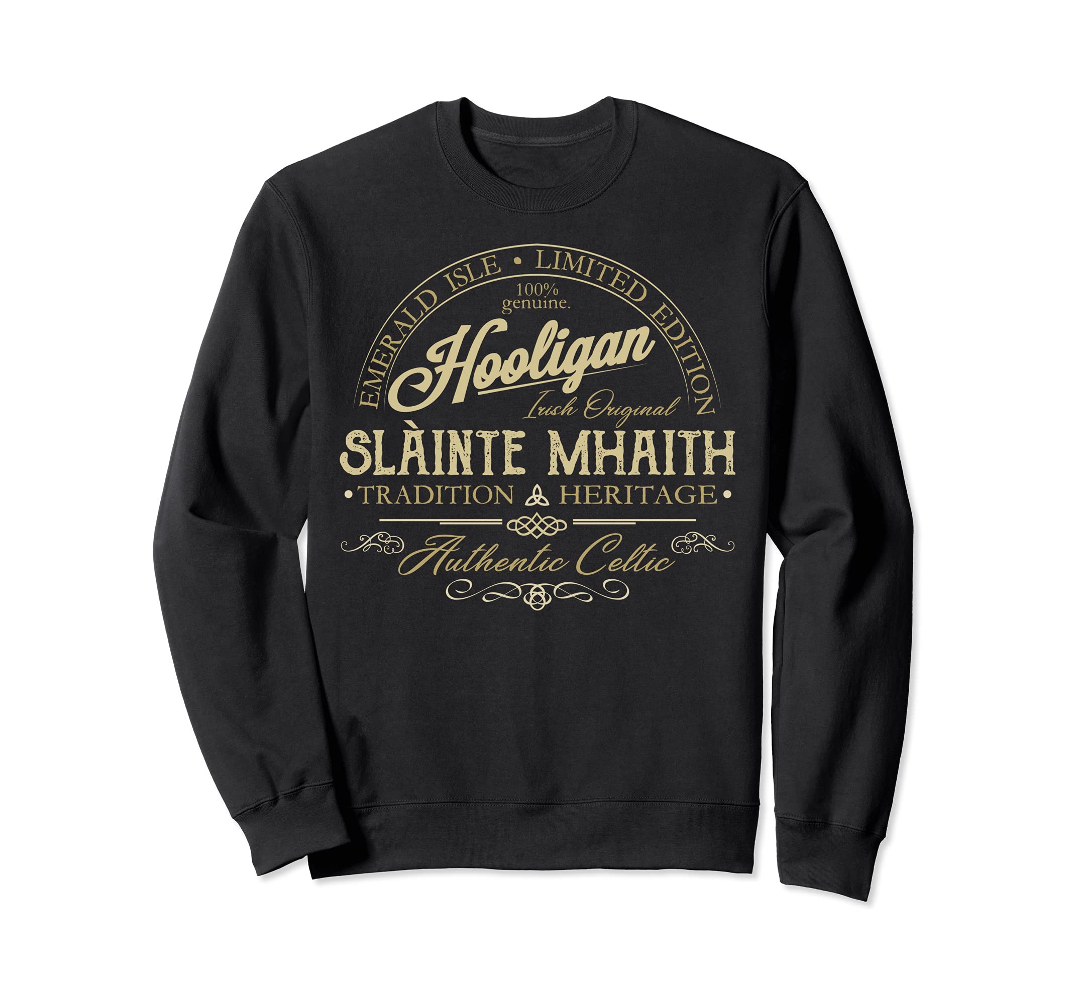 • Slàinte Mhaith ケルティック フーリガン アイリッシュ オリジナル ベージュ エンブレム - 健康 - アイルランドの誇りを一年中示しましょう。 聖パトリックの日へのプレゼントにも最適です。 限定版ヴィンテージスタイル。本...