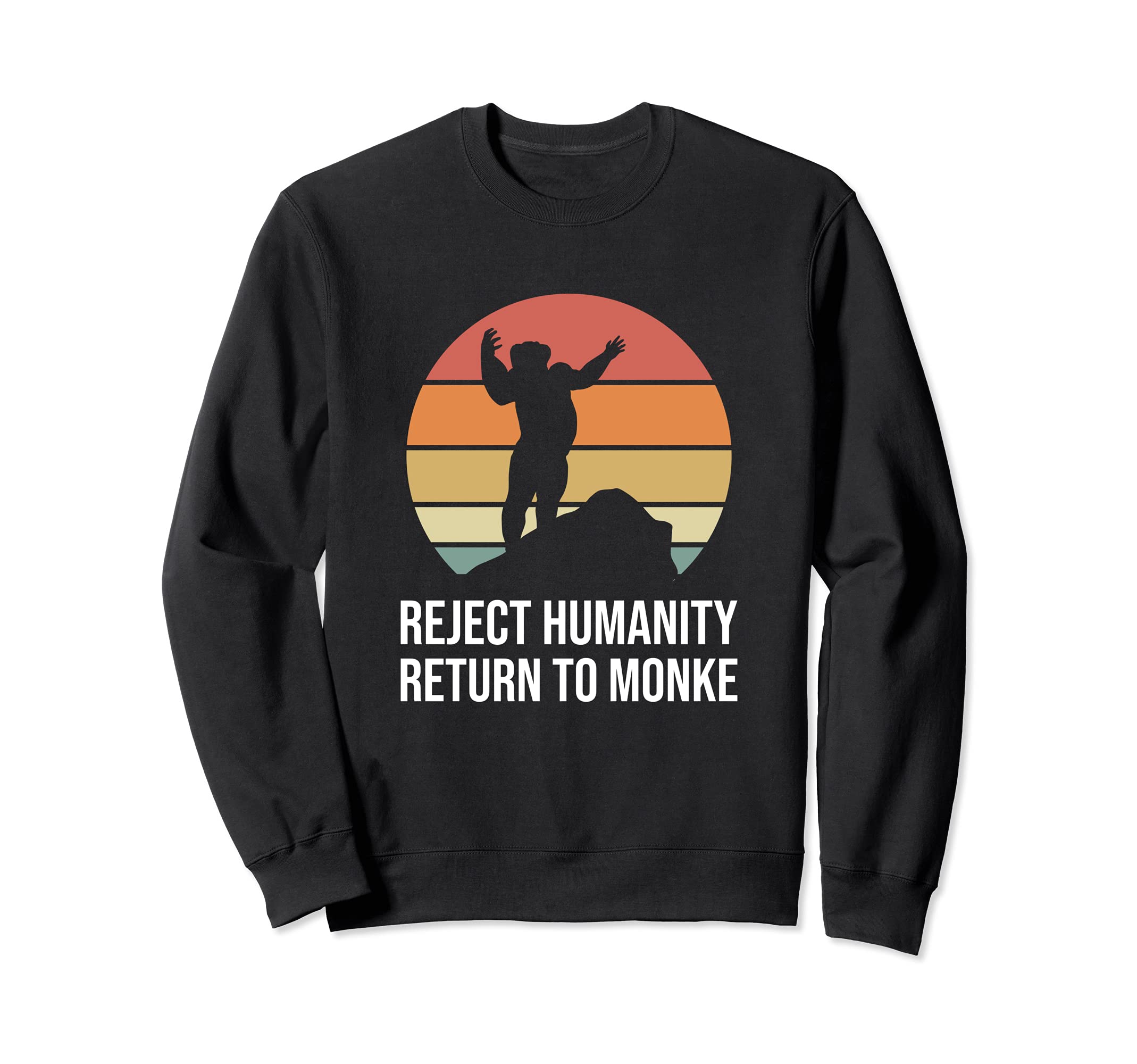 • Reject Humanity Return To Monke Apparel。男性、女性、子供用。アナコプリミズム政治コンパスについて面白い進化ダンク・ミームが70年代のレトロビンテージゴリラモンキーデザインが特徴です。 • インター...