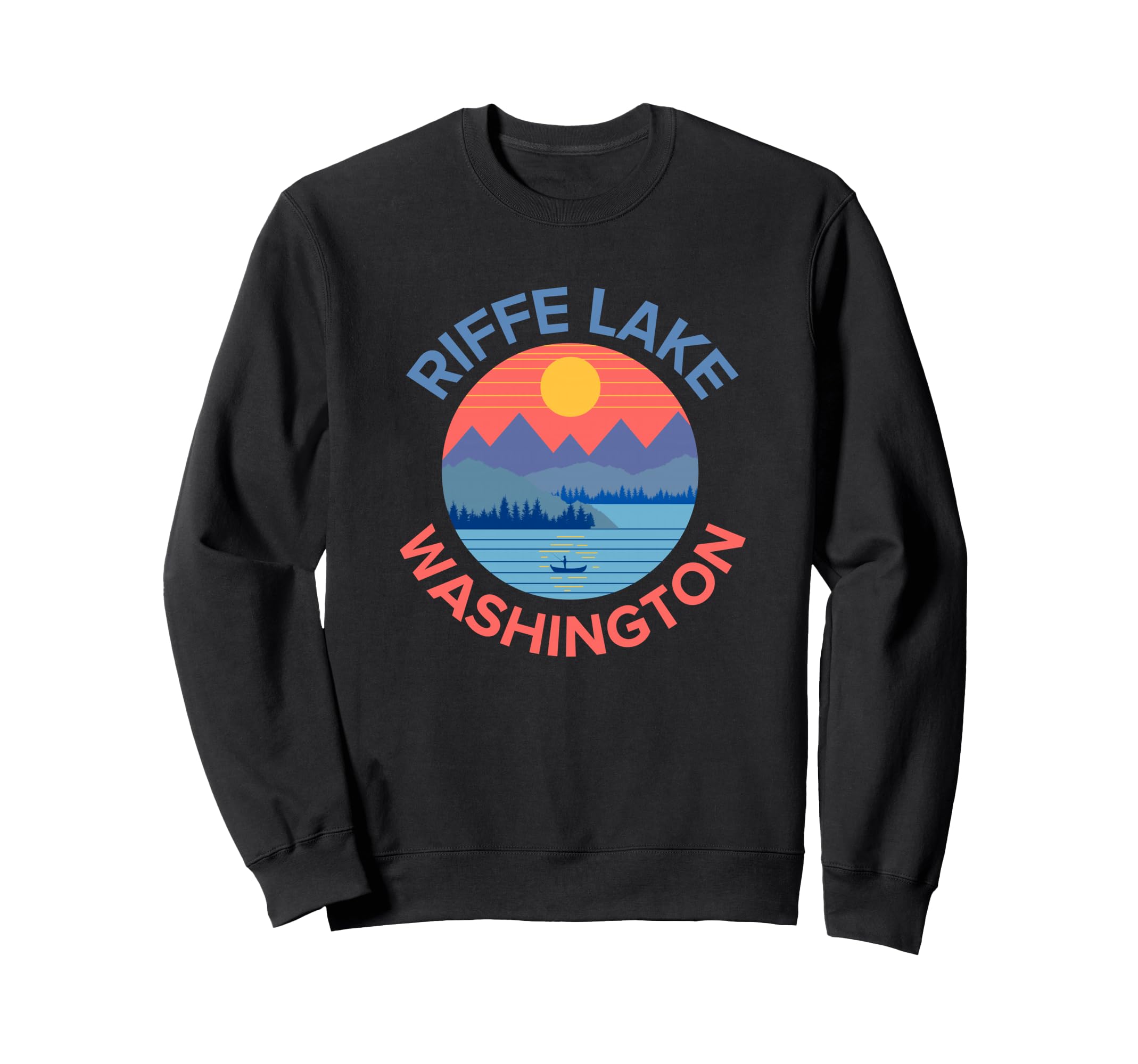 • このRiffe Lake Washingtonのデザインは、山、水、自然に囲まれた日没の湖での釣り人を表現しています。 WAで魚を釣ったり、ハイキング、キャンプしたりするのに最適。 • Riffe Lakeのお土産を今日手に入れたり、山...