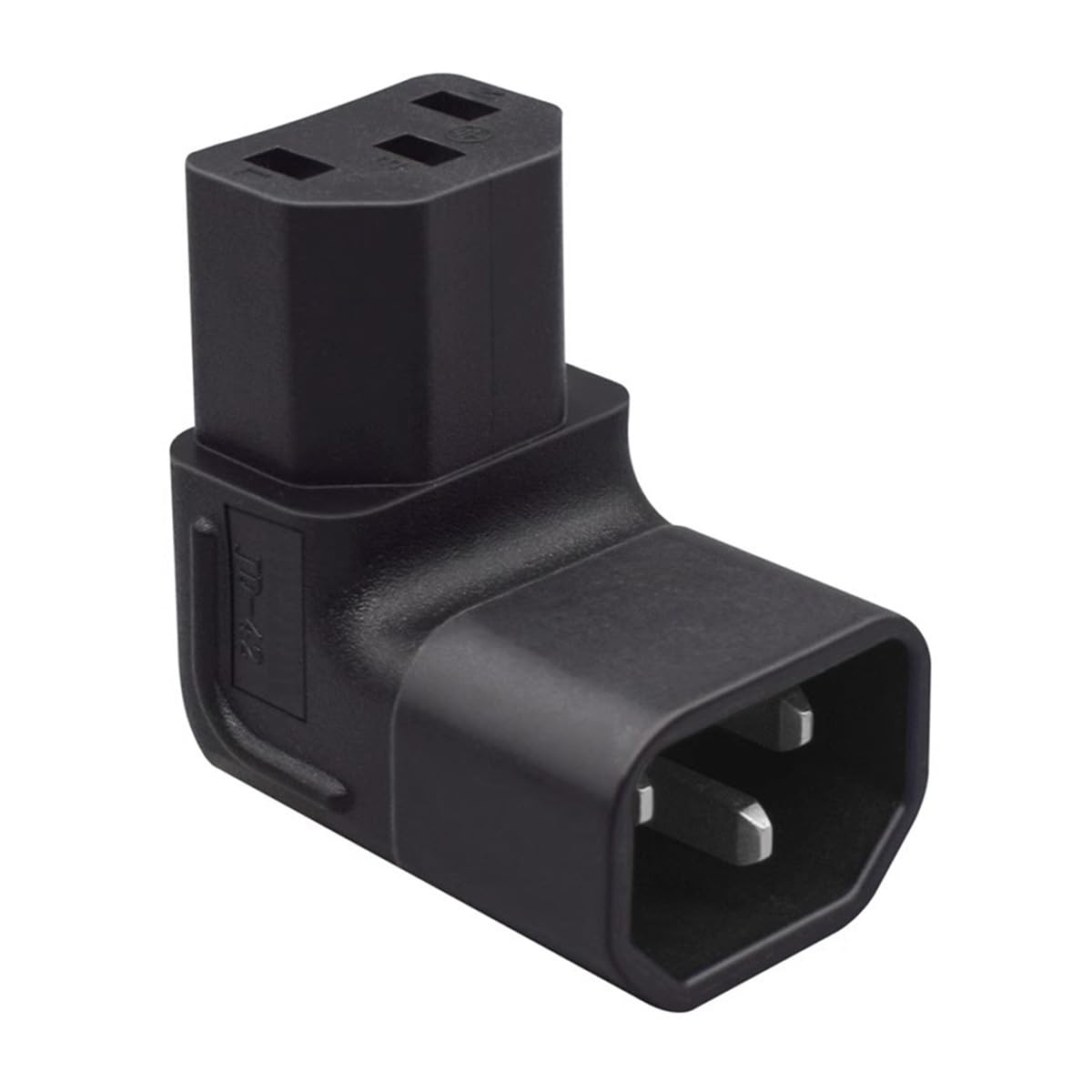 • 角度付き電源コネクタ。 このアダプターのプラグタイプはIEC 320 C14からC13で、IEC 3極オス-メス90度角度構成の90度角度ACコンバーターデザインが特徴です。 • プラグを差し込んだときにケーブルがどの方向に出るかをデバ...