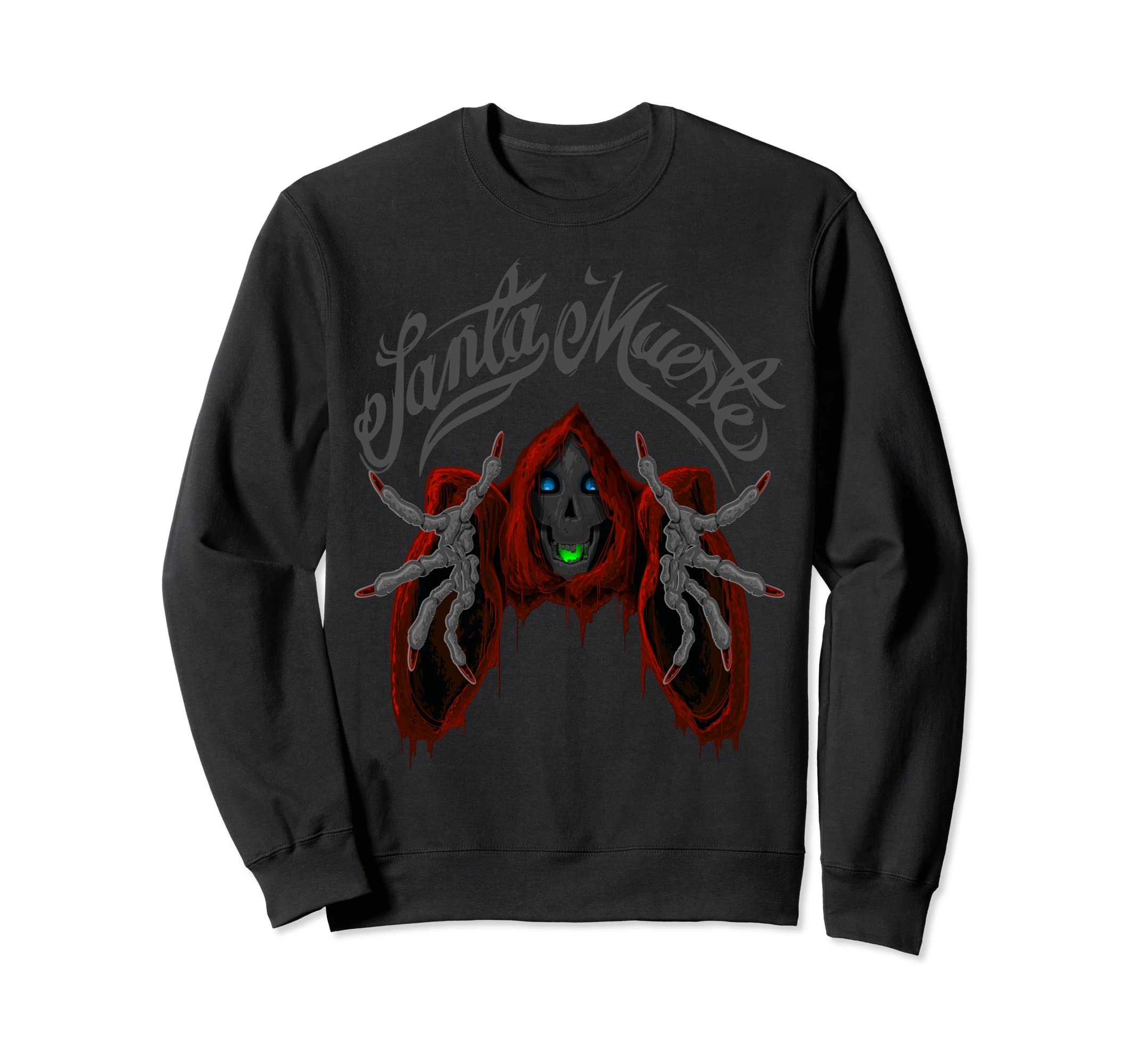 • SANTA MUERTE MEXIACAN COSTUME サンタ ムエルテ メキシコ メキシコ スケルトン ゴシック レディース メンズ コスチューム ティーンエイジャー、大人、男性、女性、女性、男性、死んだカルト、ゴシック、黒魔術、...