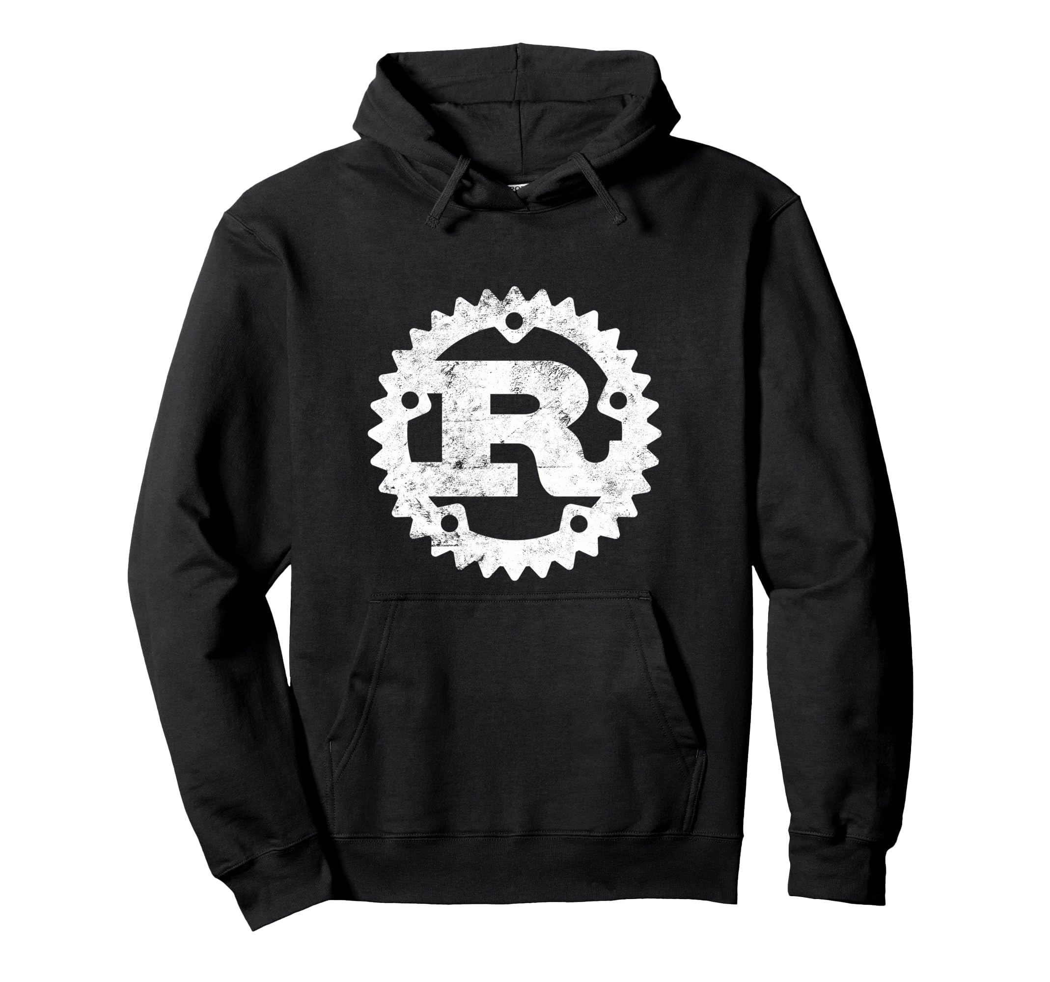 • RustプログラマーとRust開発者のためのRustロゴ付きのRustプログラミング言語のビンテージデザイン。 • Rust SoftwareEngineersのさびた外観に悩まされているRustプログラミング言語のロゴ。