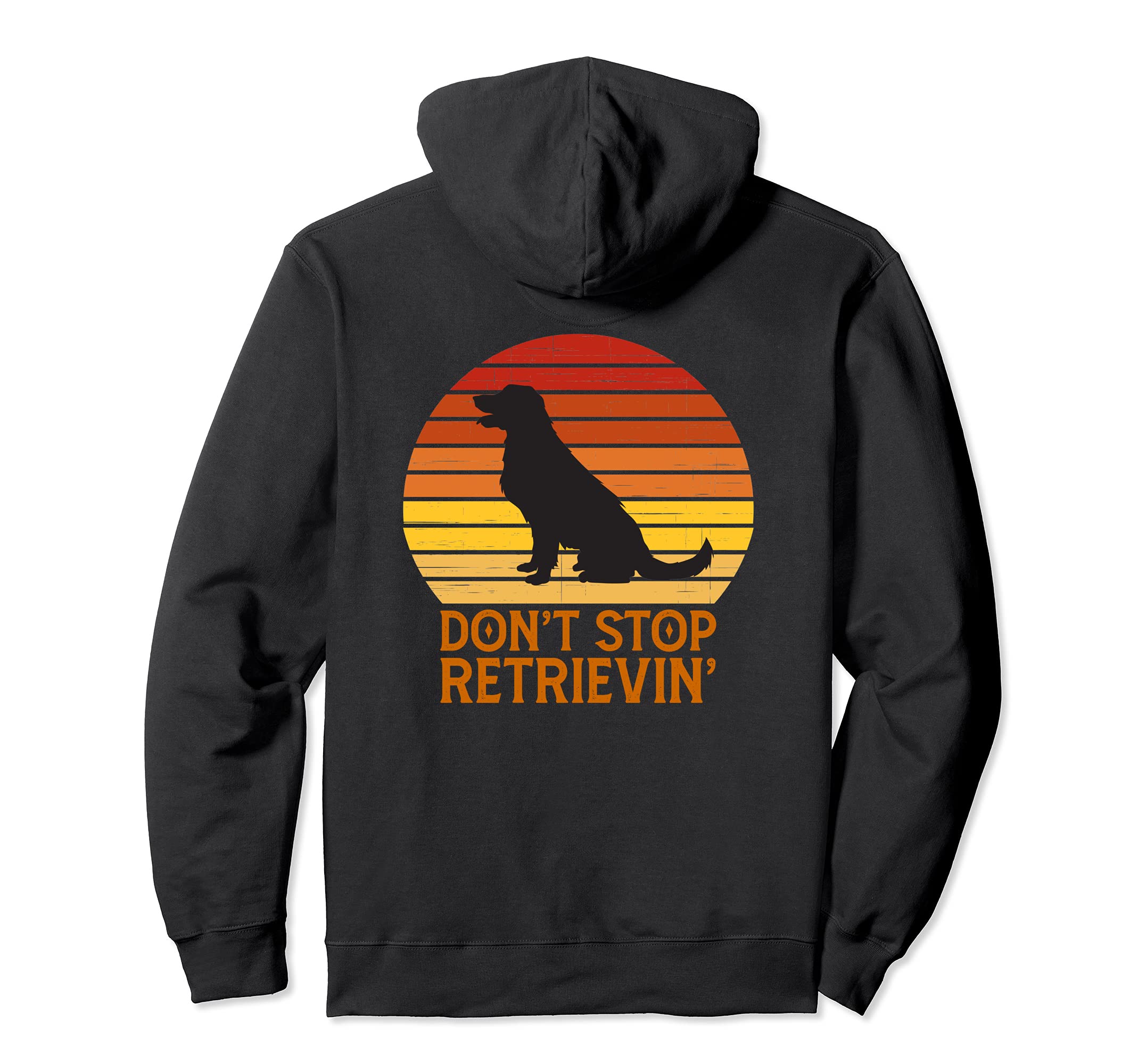 • Golden Retriever gifts for women & men dog lover. Funny retro tee says Don't Stop Retrievin with silhouette puppy dog ...