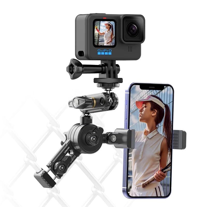 • 幅広い互換性: フェンスマウントはGoPro、Mevo Start、すべてのアクションカメラ、電話機に適しています。 このパッケージには携帯電話のクリップとgoproアダプターが含まれています。 取り付けが簡単で、工具は必要ありません。...