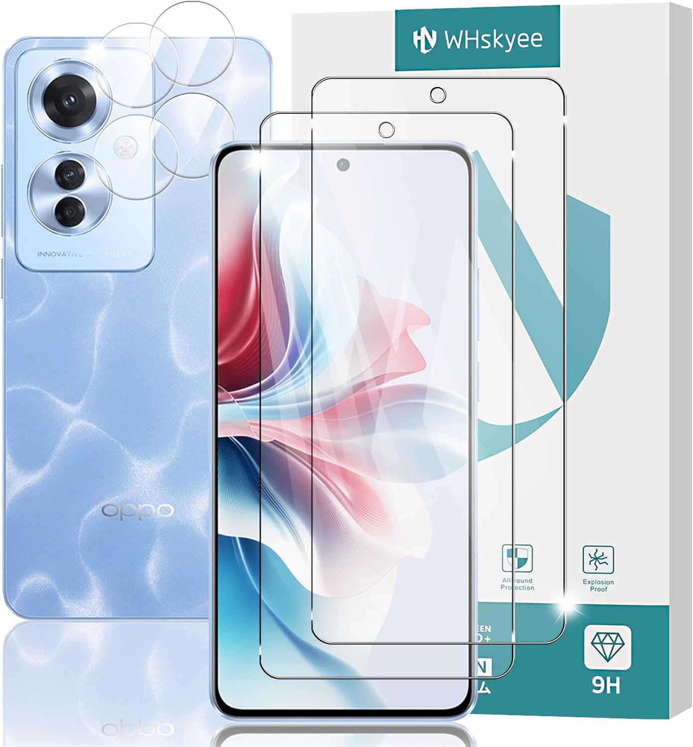 • 【対応機種】：OPPO Reno11 A 用のガラスフィルム 専用設計 • 【硬度9H】：カッターなどの鋭利なものを当たってもキズが付きにくくて高い強度を持ち表面硬度9Hが特徴です。ハードコーティング技術は、衝撃を最小限に抑えて画面の破...