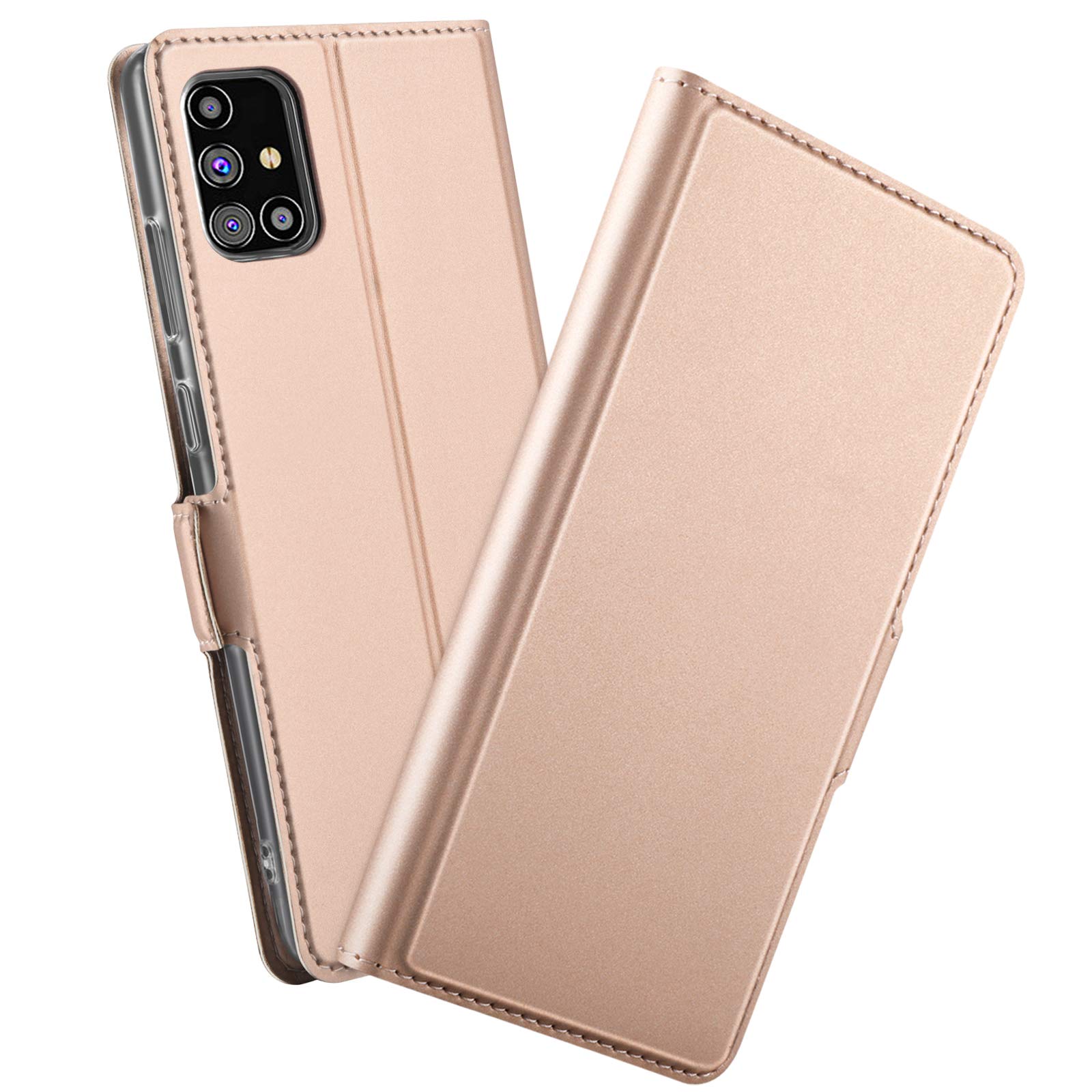 • Galaxy A51 5G SCG07 ケース • 名刺とカードなどを収納することができて、持ち歩きに便利です。外側には手触りの良く、滑り止めレザーを採用し、衝撃吸収と汚れ防止ができます。内側には柔らかなTPUカバーを使用し • 装着し...