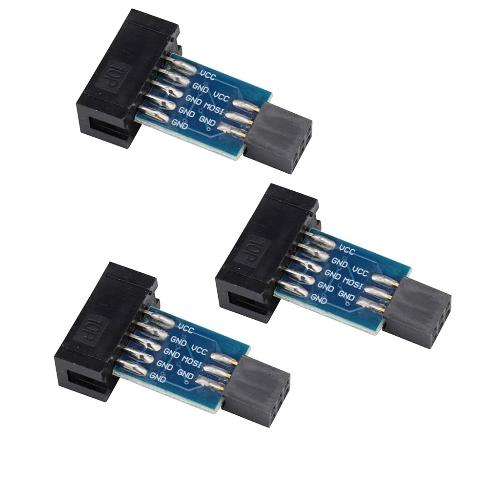 • 商品名：AVRISP USBASP STK500 10ピンー6ピン変換ボード • 合計サイズ：36 x 20 x 7mm(L*W*T) • 材質：PCB カラー：ブルー、ブラック • パッケージコンテンツ：3×AVRISP USBASP...